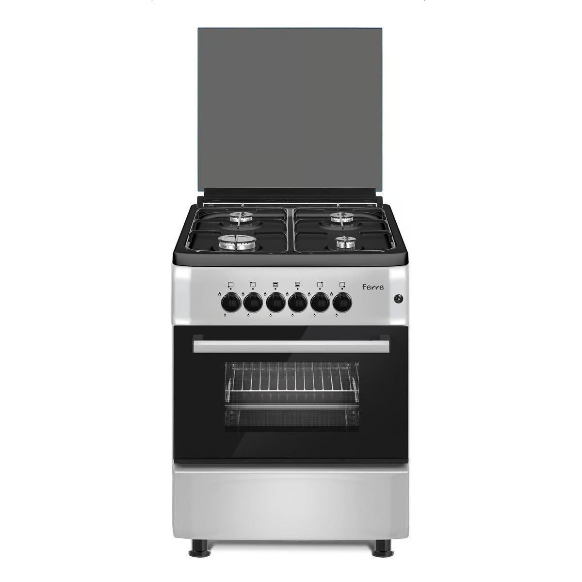 FERRE | Gas Cooking Range 60x60CM 4 Burner | FR-N60X60G4BS – rptech.qa