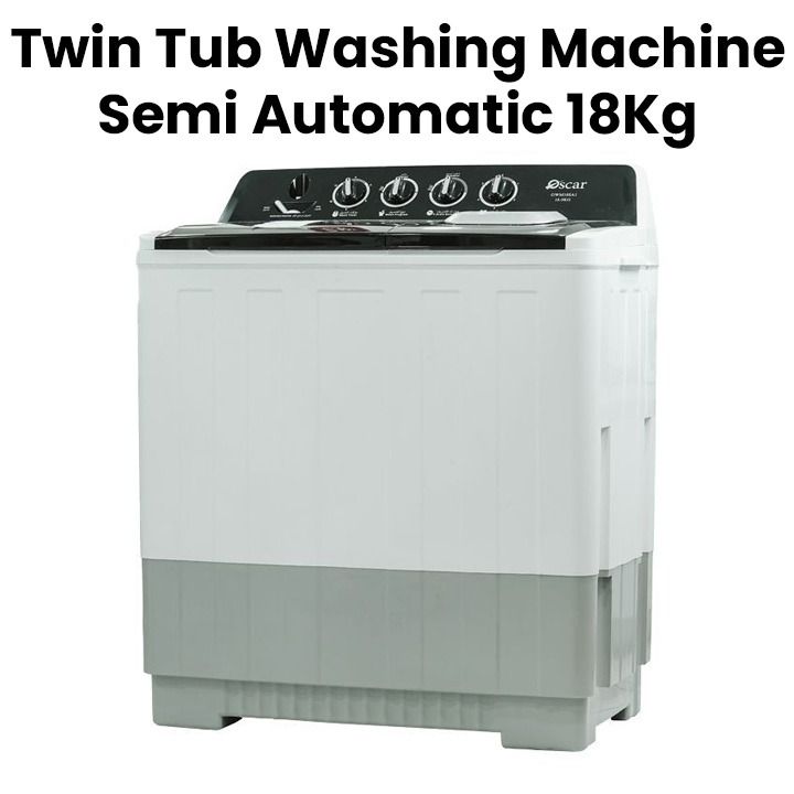 Oscar OWM 18SA1 18 KG Semi Automatic Washing Machine – rptech.qa