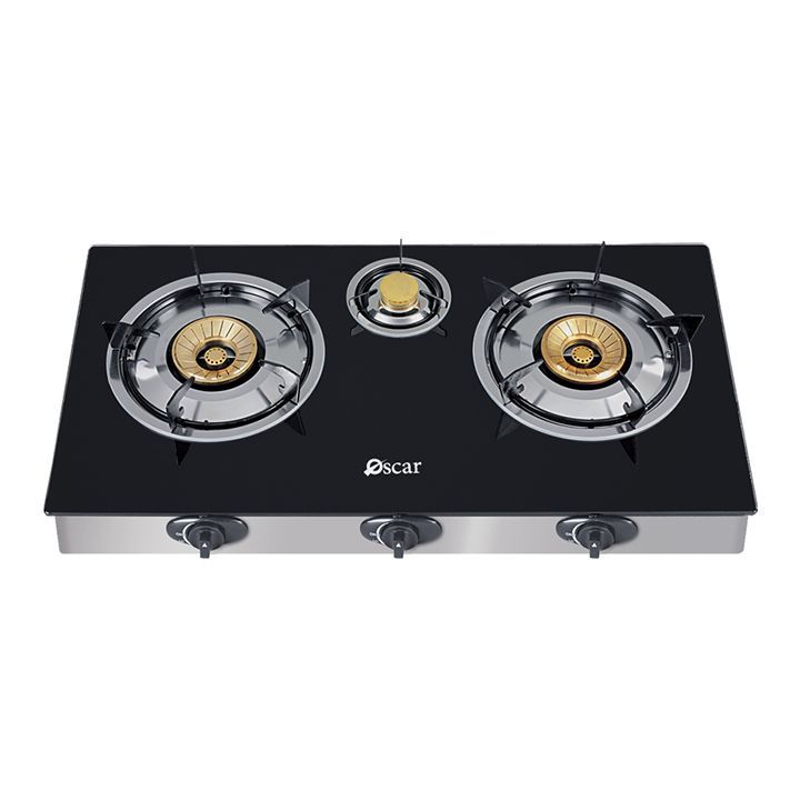 Oscar OGT 3GL Three Burner Gas Table Glass Top Auto Ignition – rptech.qa