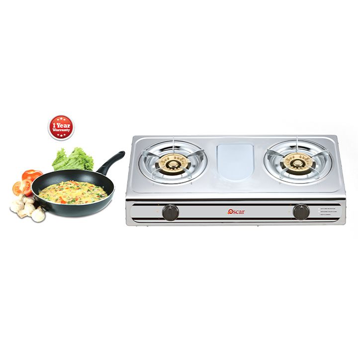 Oscar OGTSS2B Gas Table Top Cooker 2 Burners – rptech.qa