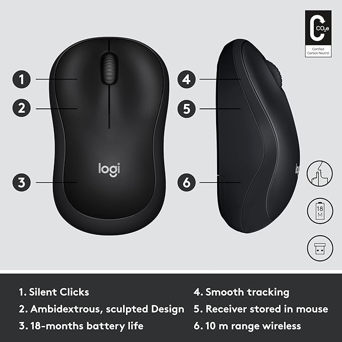 Logitech Wireless Mouse M220 – rptech.qa