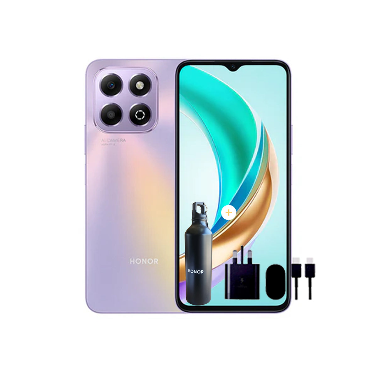 Honor X6b 6+256GB with 25W Adapter + Back Cover – rptech.qa