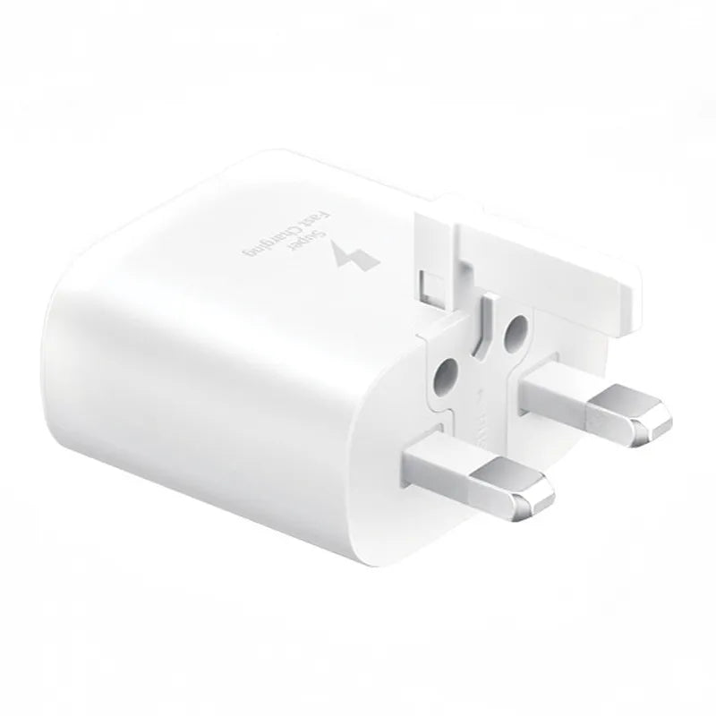Samsung EP-TA800X USB-C 25W Home Charger With USB-C to USB-C – White ...